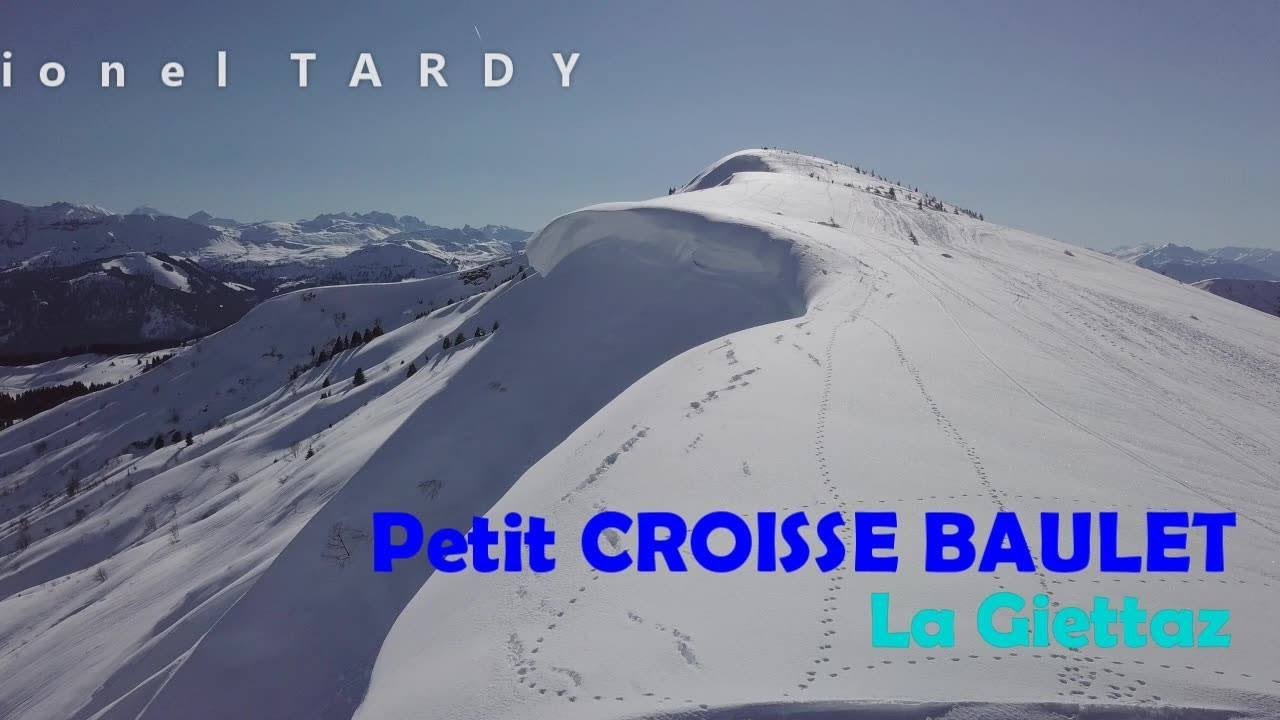 Randonnée ski au petit Croisse Baulet à La Giettaz - YouTube