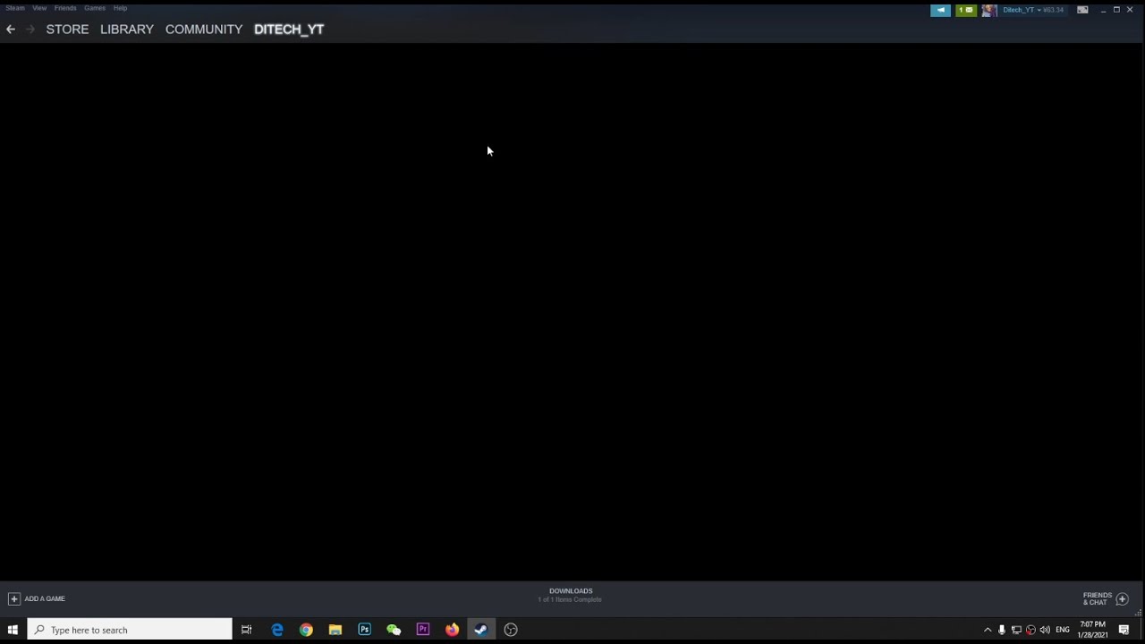 Steam Client is Black 2021 - Steam bug - YouTube