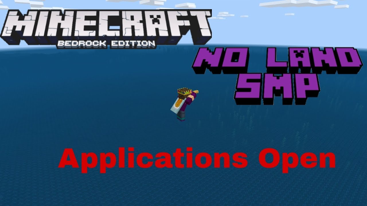 (Minecraft Bedrock SMP) Applications Open No Land SMP - YouTube