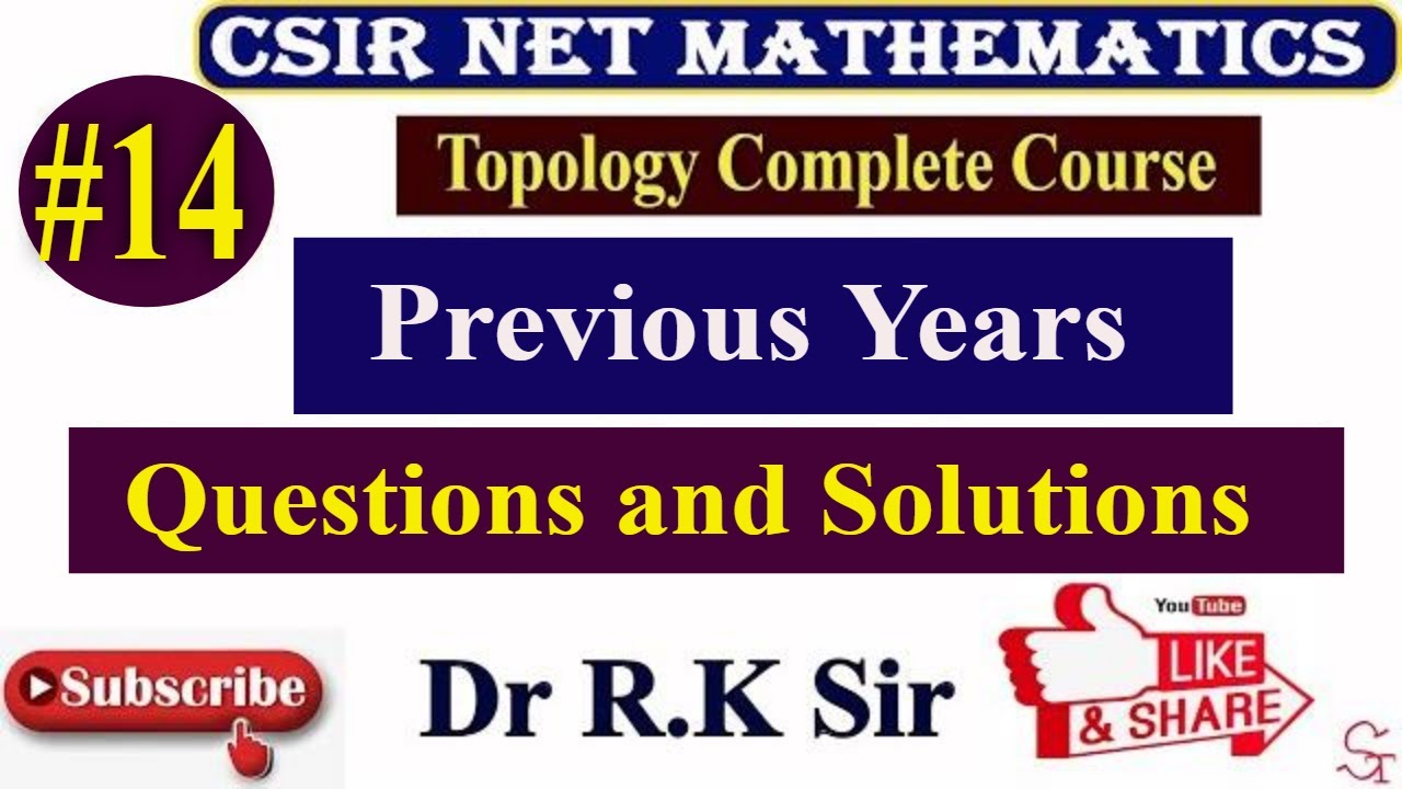 #14 | Topology | Questions and Solutions | Topology Complete Course ...
