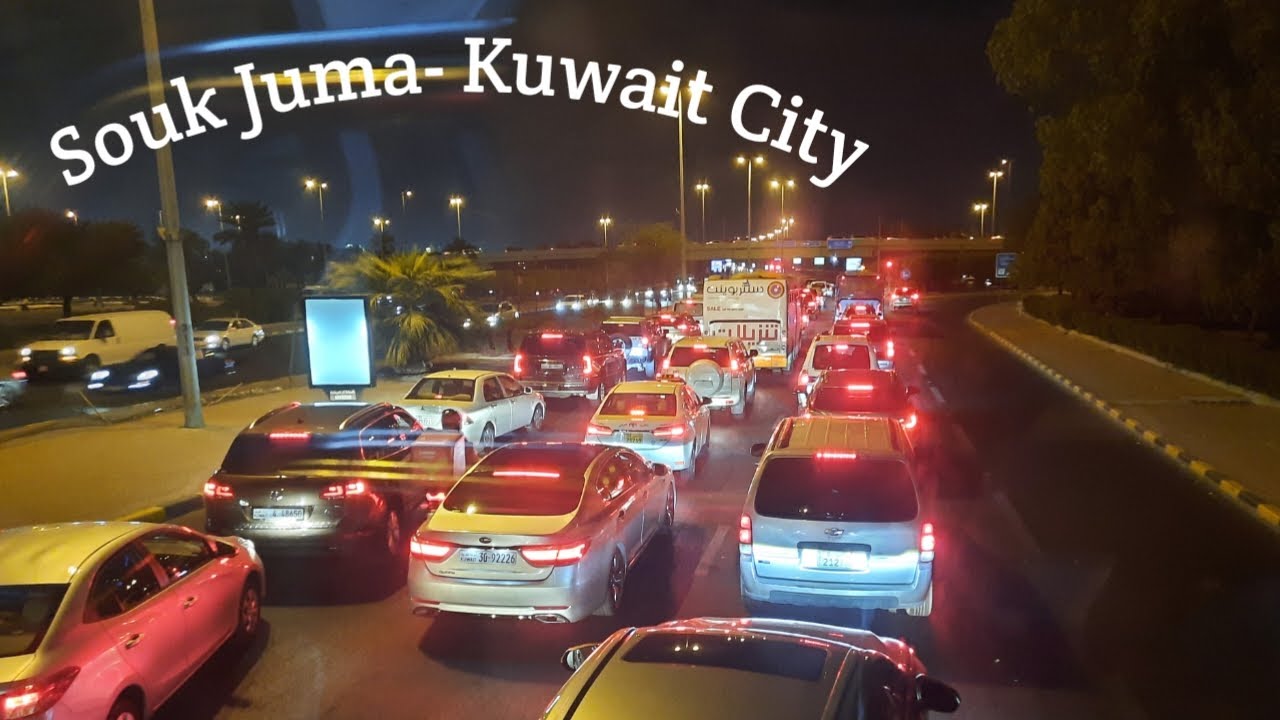 NIGHT TRAVEL IN KUWAIT VIA BUS 21 FROM SOUK JUMA/FRIDAY MARKET TO ...