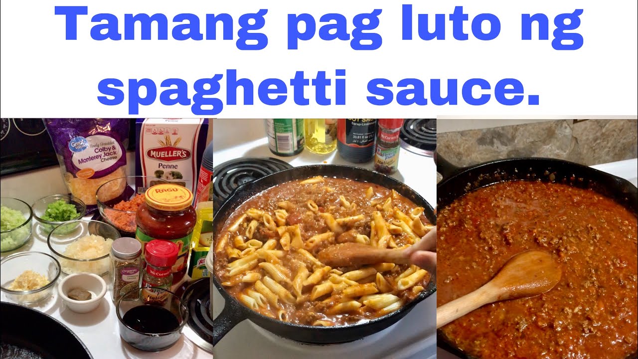 Cooking with May / Italian penne spaghetti / paano mag luto ng ...