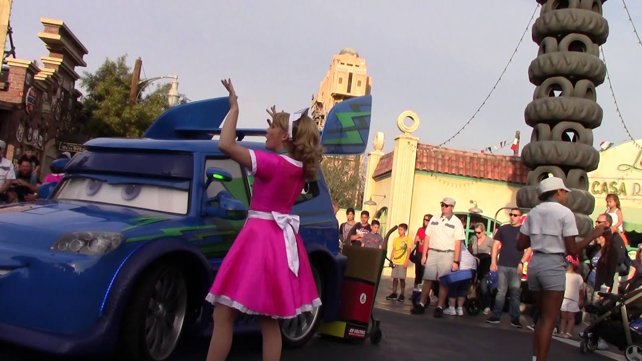 Cars Land DJ's Dance "n" Drive Show - YouTube