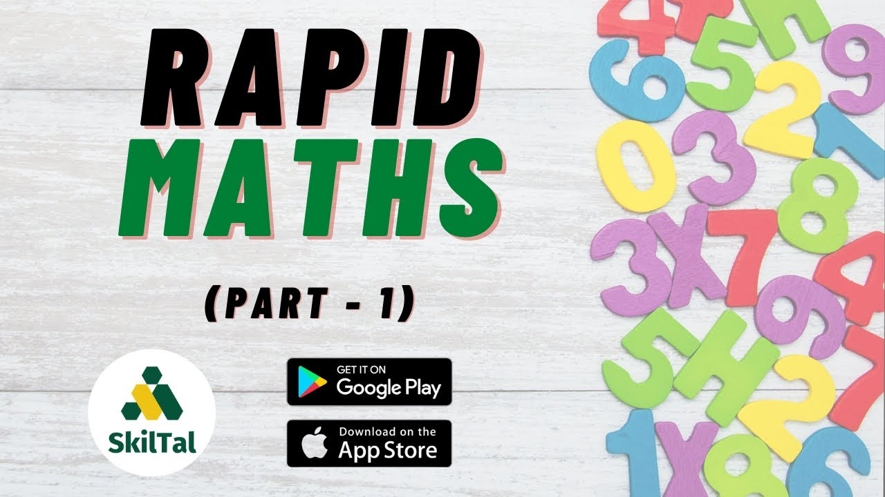 RAPID MATHS (PART-1) - YouTube