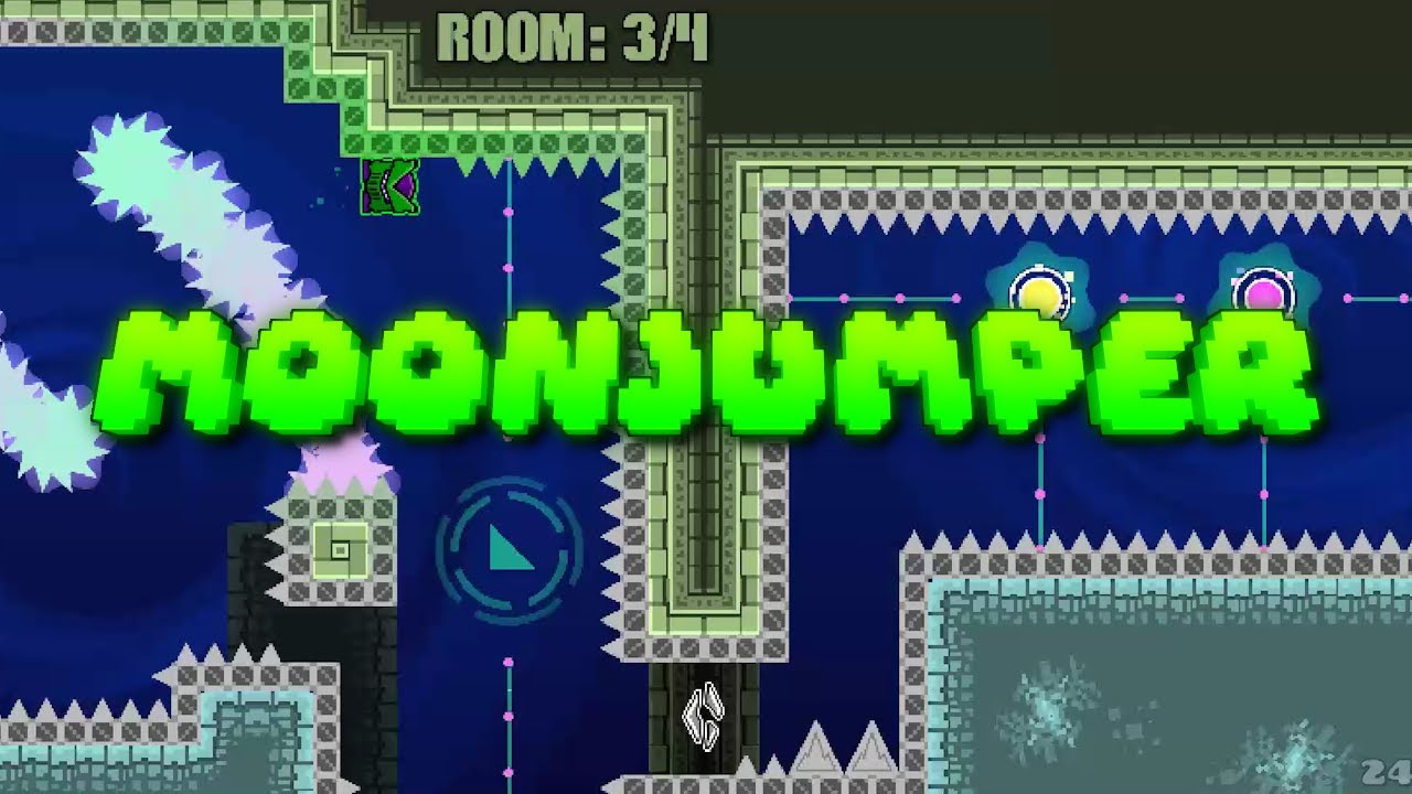 "Moonjumper" 100% | Medium Platformer Demon | Geometry Dash 2.2 | Level ...