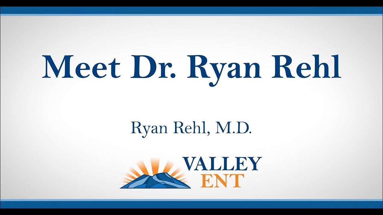 Meet Dr Ryan Rehl, M D - YouTube
