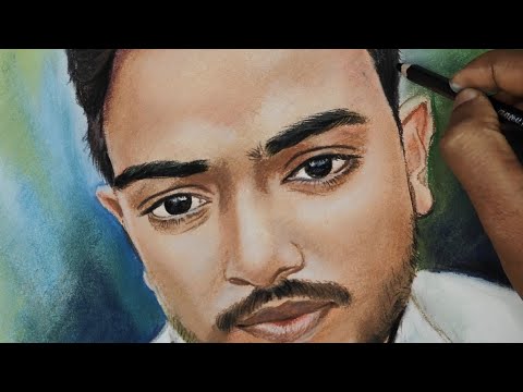 How To Draw School Boy Painting Easy Step by Step||Pastel Colour ...
