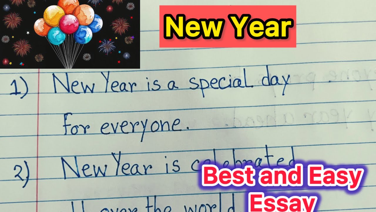 Essay on New Year | New Year Essay in English | New Year Essay | 10 ...