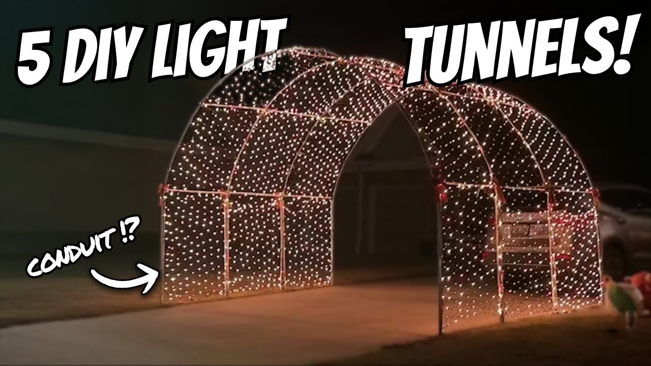 5 DIY Light Tunnels Made With Conduit! - YouTube