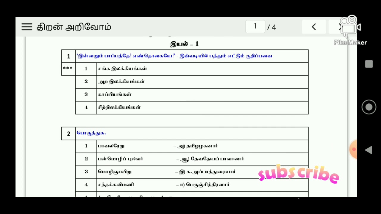 Std 10 Tamil இயல்-1 most important one words - YouTube