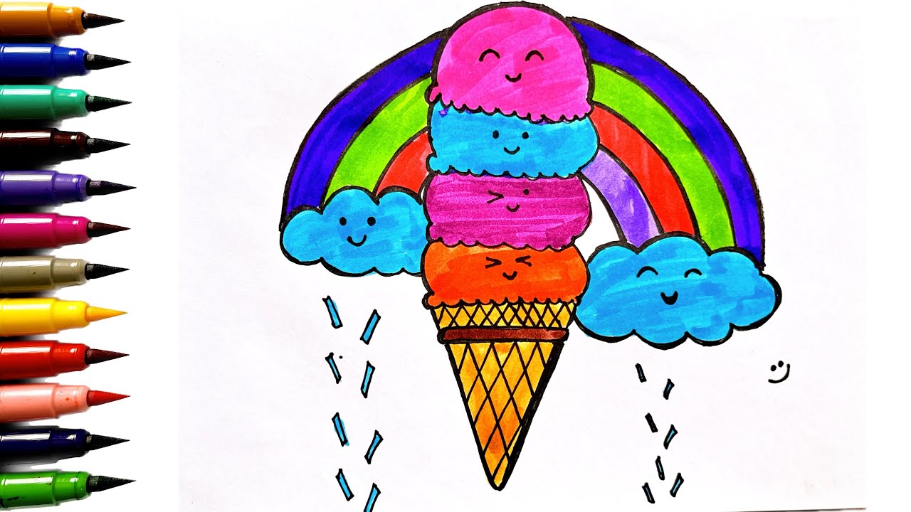 How to Draw an Ice Cream | Summer Season Drawing | Summer Drawing for ...