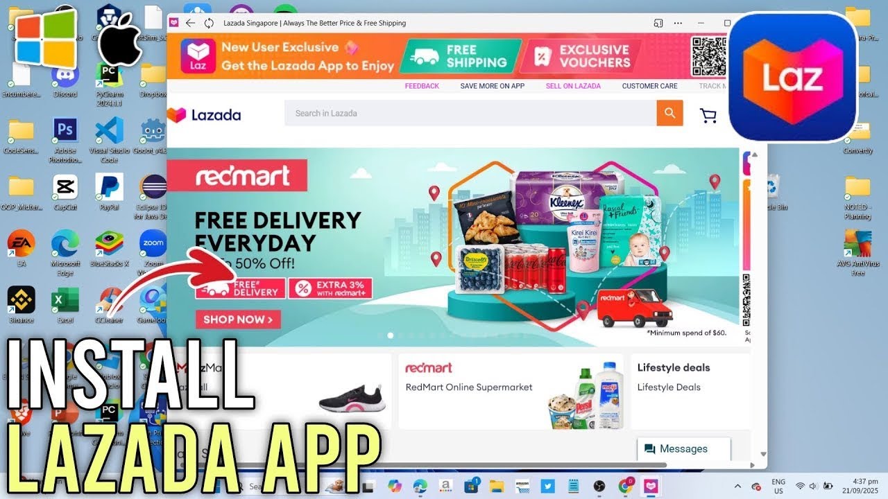 How to Install LAZADA APP on Your PC or Laptop - Easy Step-by-Step ...