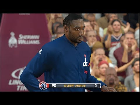 NBA 2K17 - All Time Cavs vs All Time Wizards - Check out Free at 4:00! - Arenas with 7 threes - PC