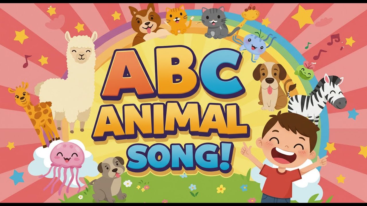 ABC Animal Song for Kids | Fun Alphabet Poem with Animal Names A to Z ...