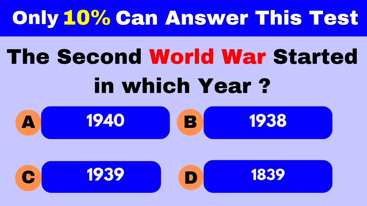 Only 10% Can Answer This Test. || Take This 20-questions quiz To Find ...