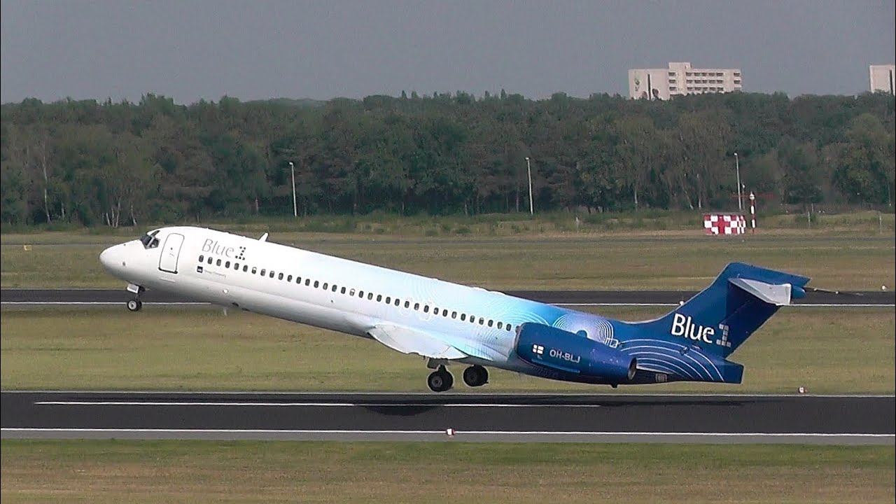 RARE! Blue1 Boeing 717-23S / MD-95 OH-BLJ SK 1674 takeoff at Berlin ...