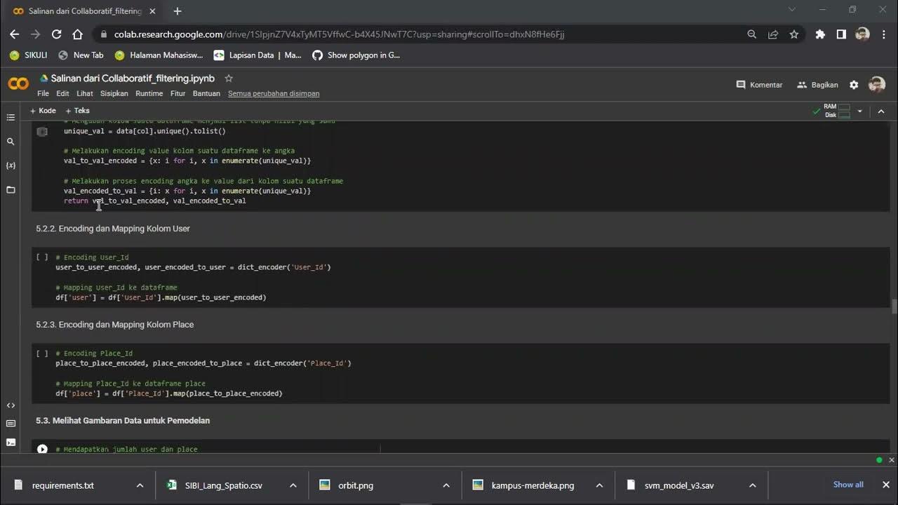 Sistem Rekomendasi Tempat Wisata menggunakan Python - YouTube
