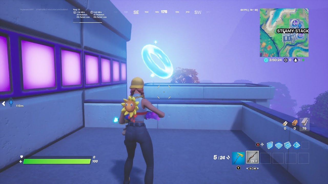 How to find FLOATING RINGS at Steamy Stacks *Fortnite Week 9 Challenges ...