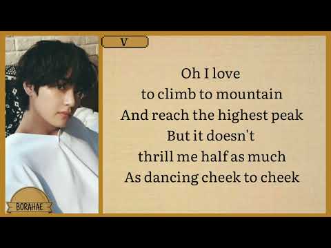 BTS V ft. Minna Seo 'Cheek to Cheek' Lyrics (Cover)