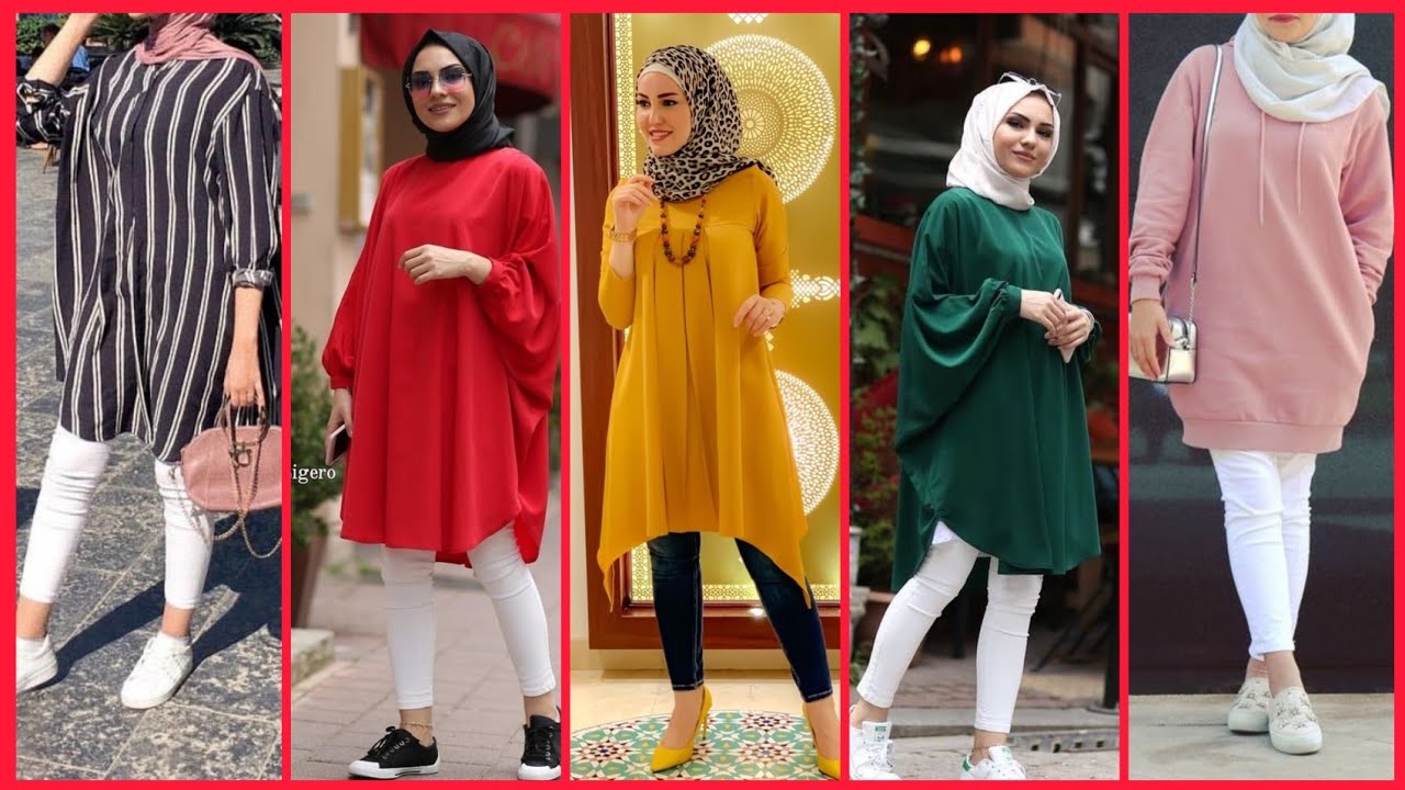 Muslim Girls hijab outfit trouser with top hijab style 2022 modern design hijab style for ...