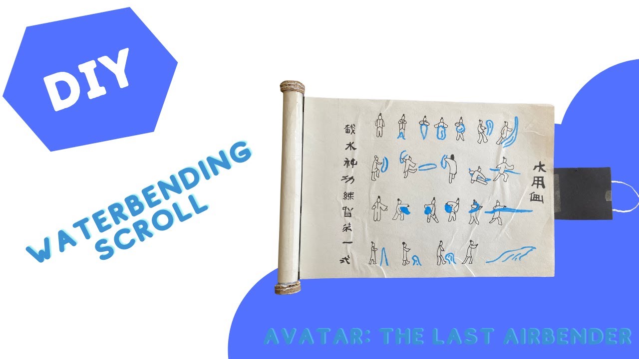 I created the Waterbending Scroll from Avatar: The Last Airbender - YouTube