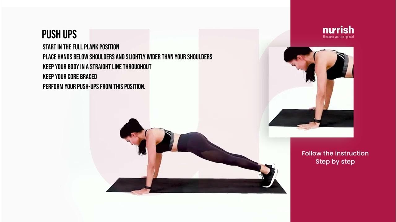 How to do PUSH UPs exercise for beginners - free workouts - YouTube