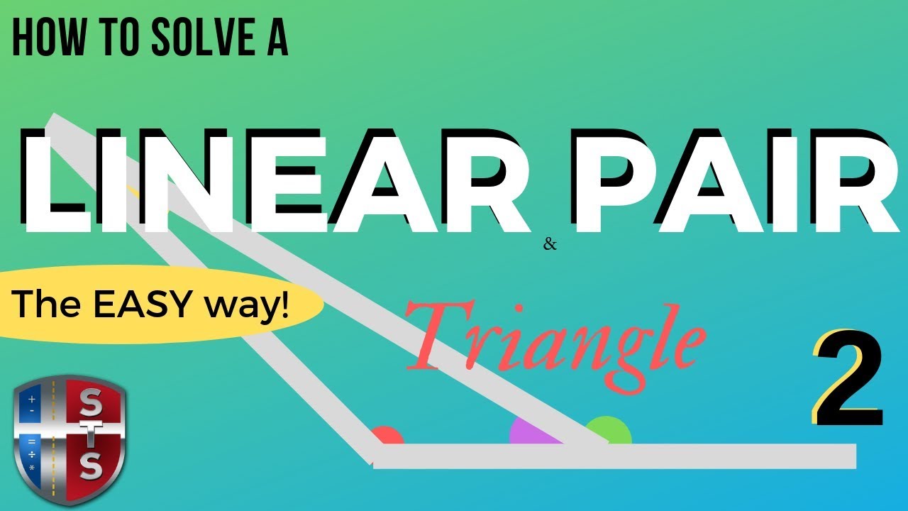 How to solve a linear pair - YouTube