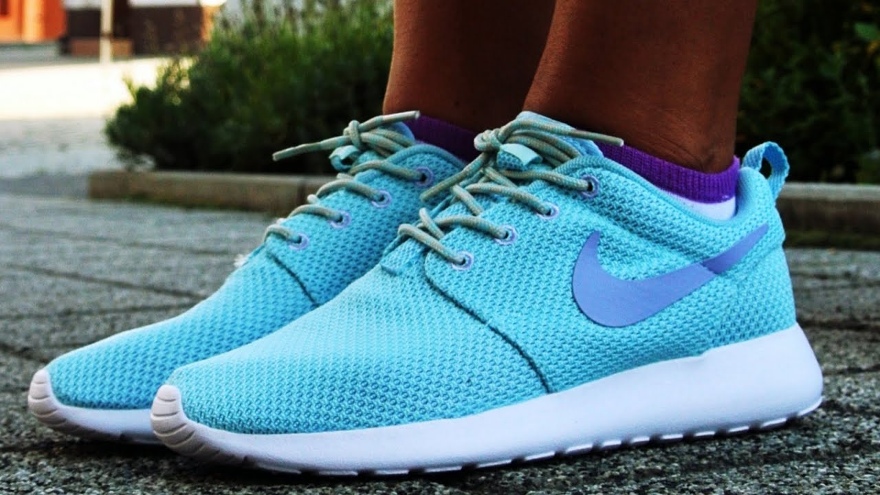 Nike Roshe Run Ice Blue + On Feet HD - YouTube