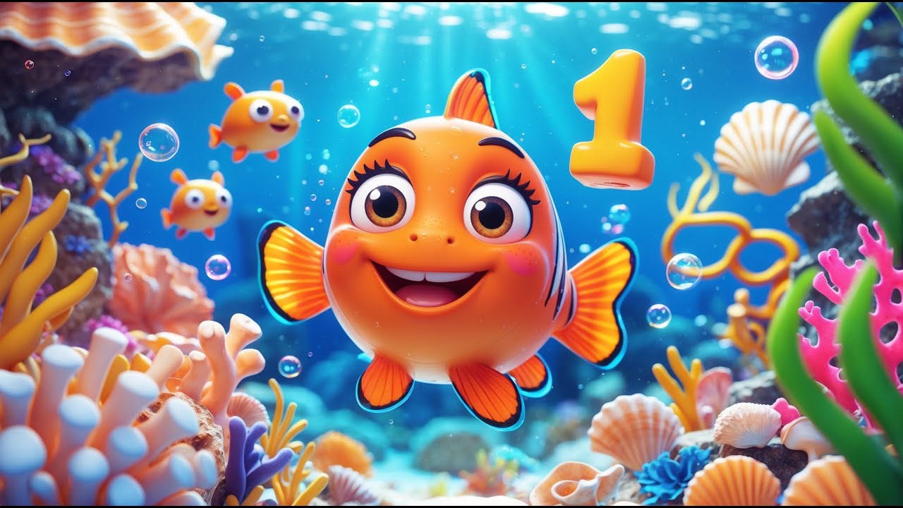 Underwater Counting Song 🐠🌊 Nursery Rhymes for Kids | Learn Numbers ...