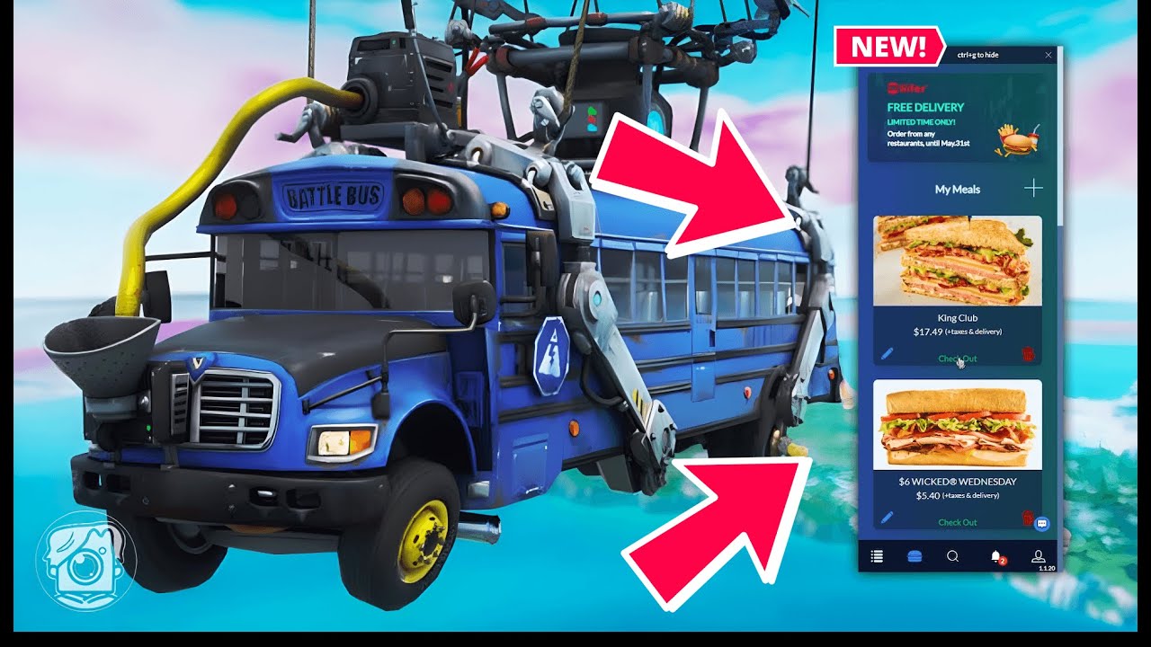NEW!! Ordering Food Inside the Battle Bus! - YouTube