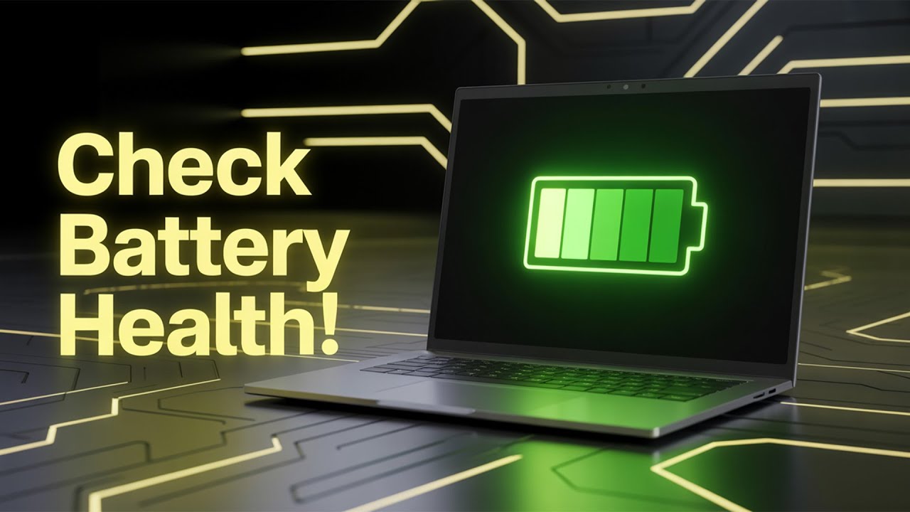 How to Check Laptop Battery Health | How to check laptop battery cycle ...