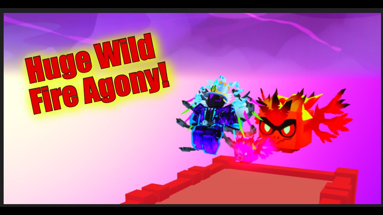 I hatched the Huge Wild Fire Agony!!! [Pet Simulator x] - YouTube