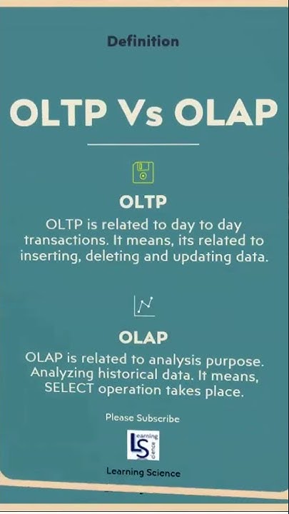 OLTP vs OLAP #shorts - YouTube