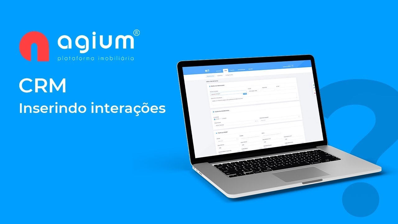 6 Criando uma nova interação no CRM do Novo Agium - YouTube