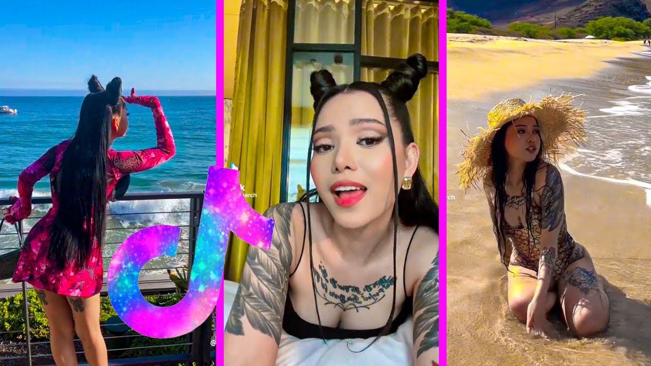 BELLA POARCH | PIANO PLAYING, ON THE BEACH, DANCES | TIKTOK COMPILATION ...