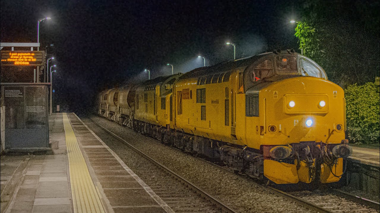 Network Rail 97302 and 97304 Storm away from Wrenbury on 6T73 19/08/24 ...