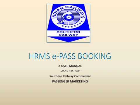 How to Apply for E-Pass in HRMS||for Railway Employees||step by step ...