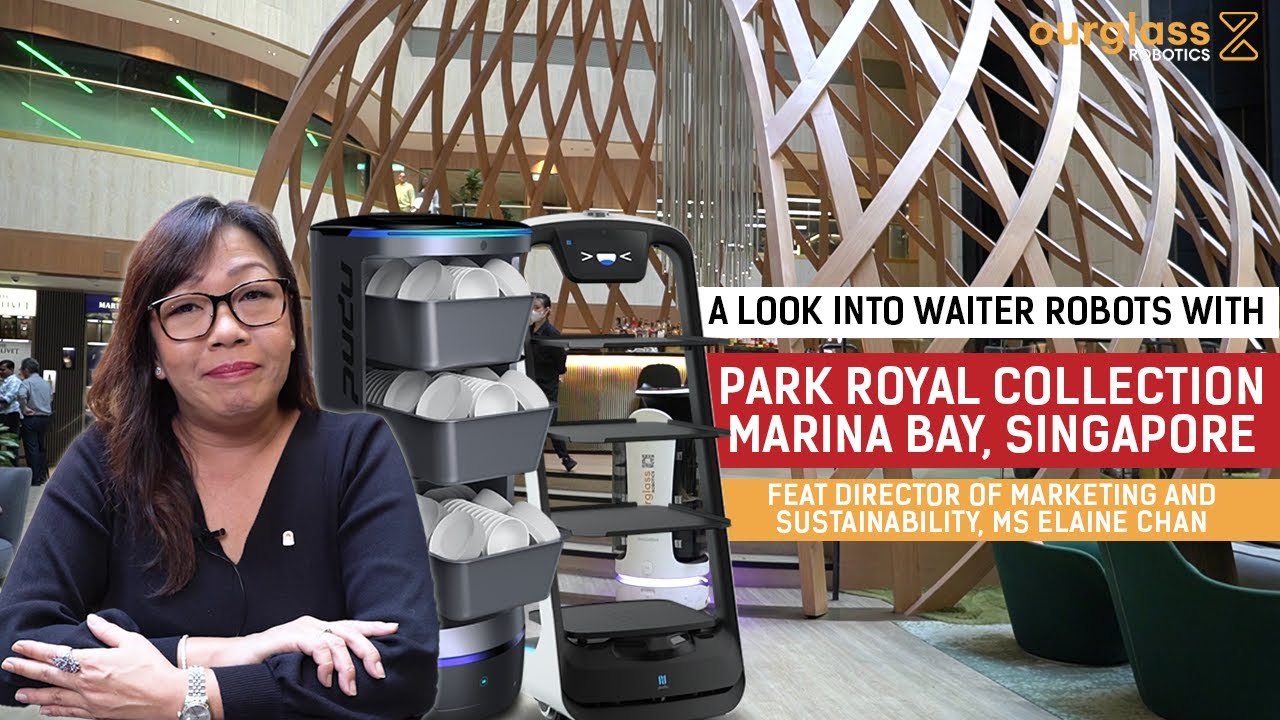 Waiter Robots at PARKROYAL Collection Marina Bay, Singapore - YouTube