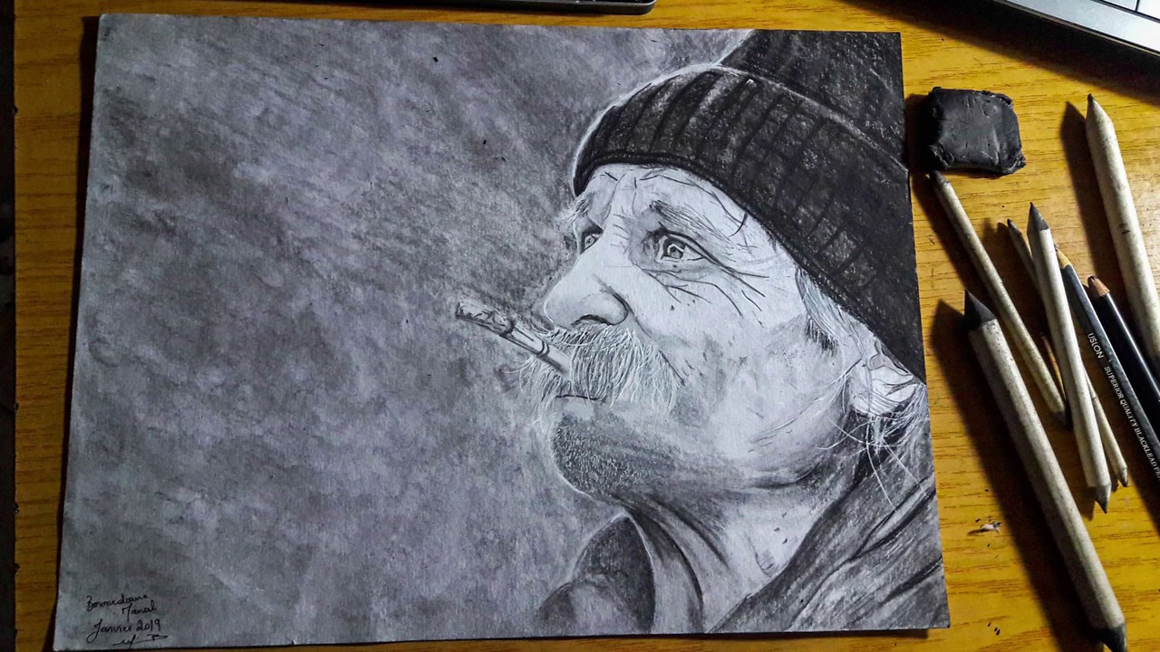 PORTRAIT- Speed drawing - YouTube