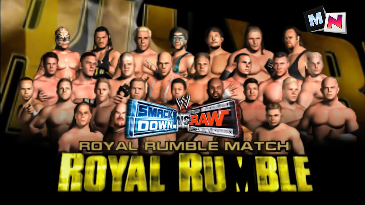 WWE SmackDown! vs. Raw PS2 (2004) Royal Rumble Full Match - YouTube