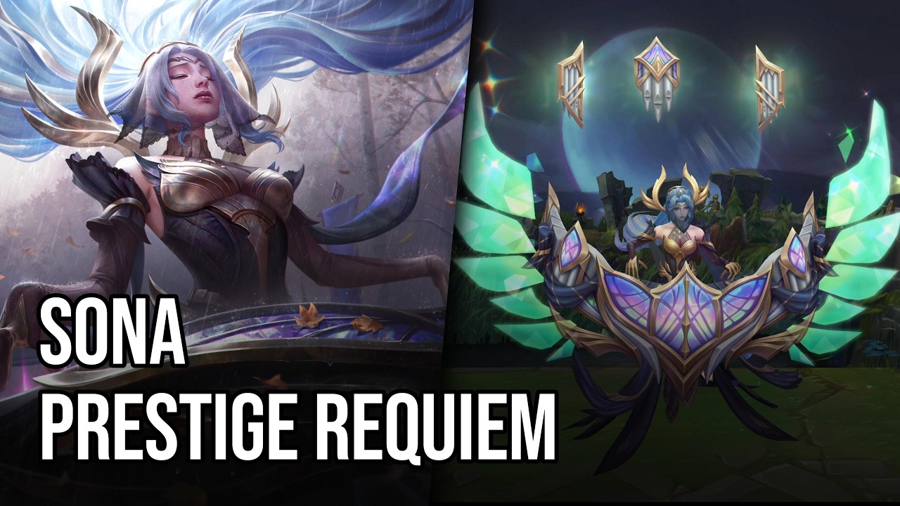 Prestige Requiem Sona Skin | League of Legends - YouTube