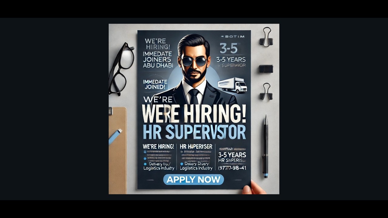 HR Supervisor (Abu Dhabi) – Immediate Joiners Preferred!🚀 We're Hiring ...
