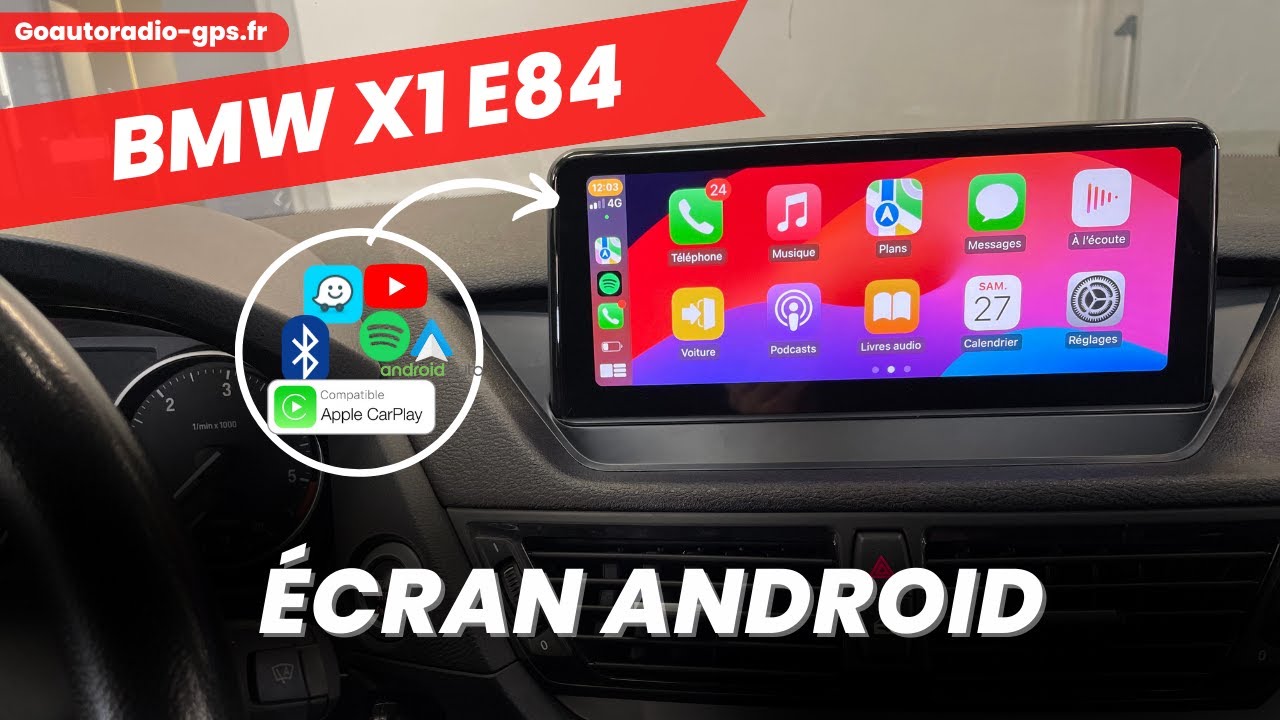 Installation Autoradio/Ecran Android sur BMW X1 E84 - YouTube