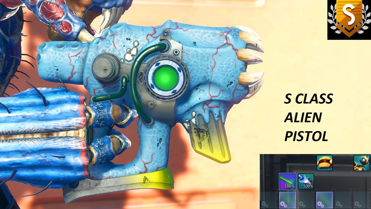 No Man's Sky - Blue Toothed S Class Alien Pistol Multitool - YouTube