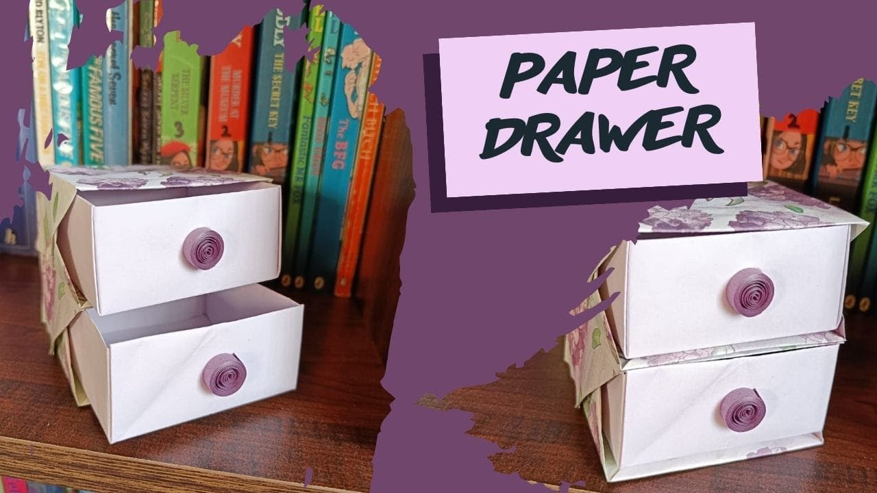 How to Make a Paper Drawer? - YouTube