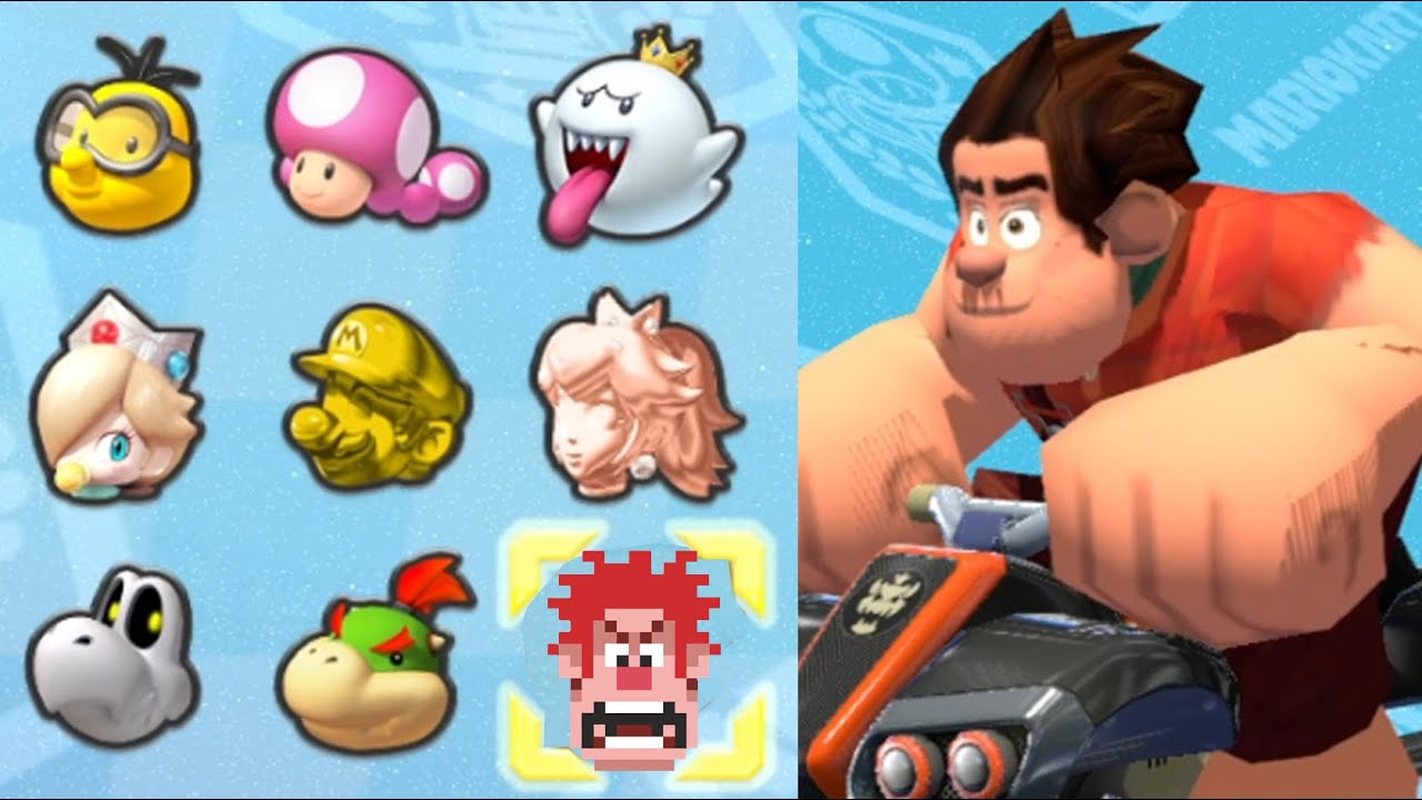 Wreck It Ralph in Mario Kart 8 Deluxe! (Turnip Cup) - YouTube