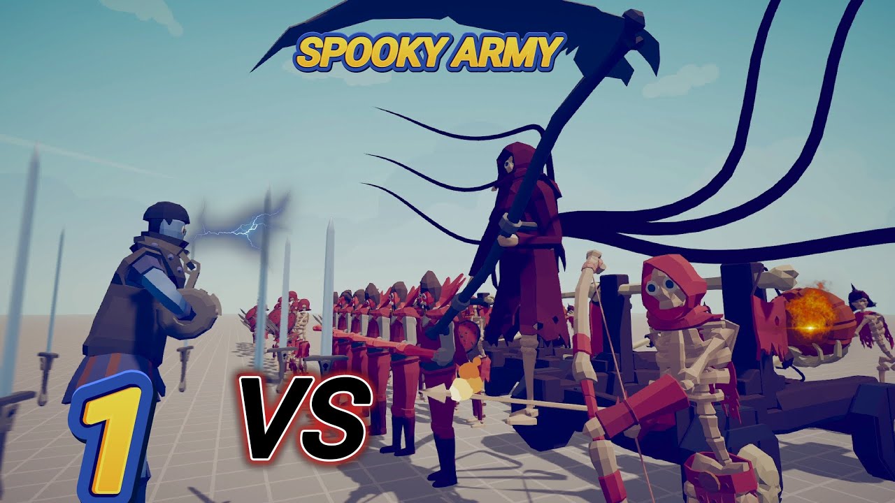 Crazy Spooky VS Crazy Spooky Swordcaster VS Spooky Army ,Totally ...