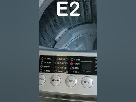 Automatic washing machine error E2 and its solution - shorts - YouTube