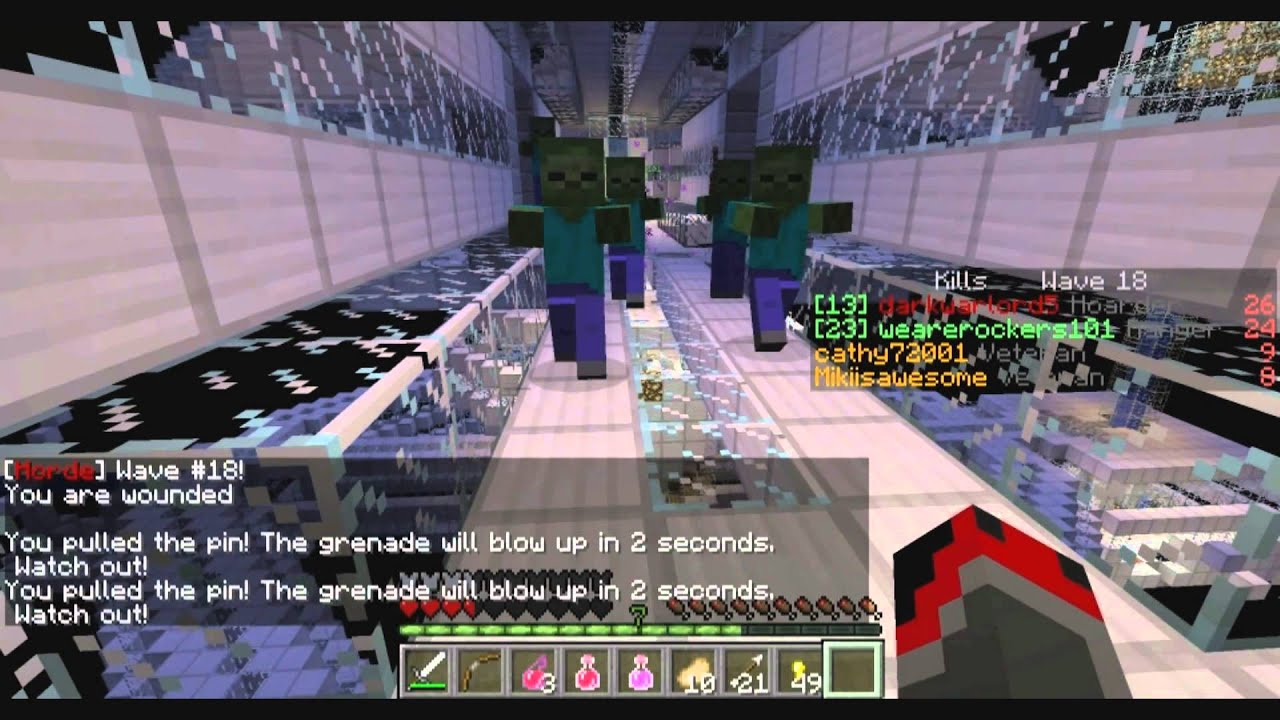 Minecraft Zombie Horde ep7 w/Braytaye - YouTube