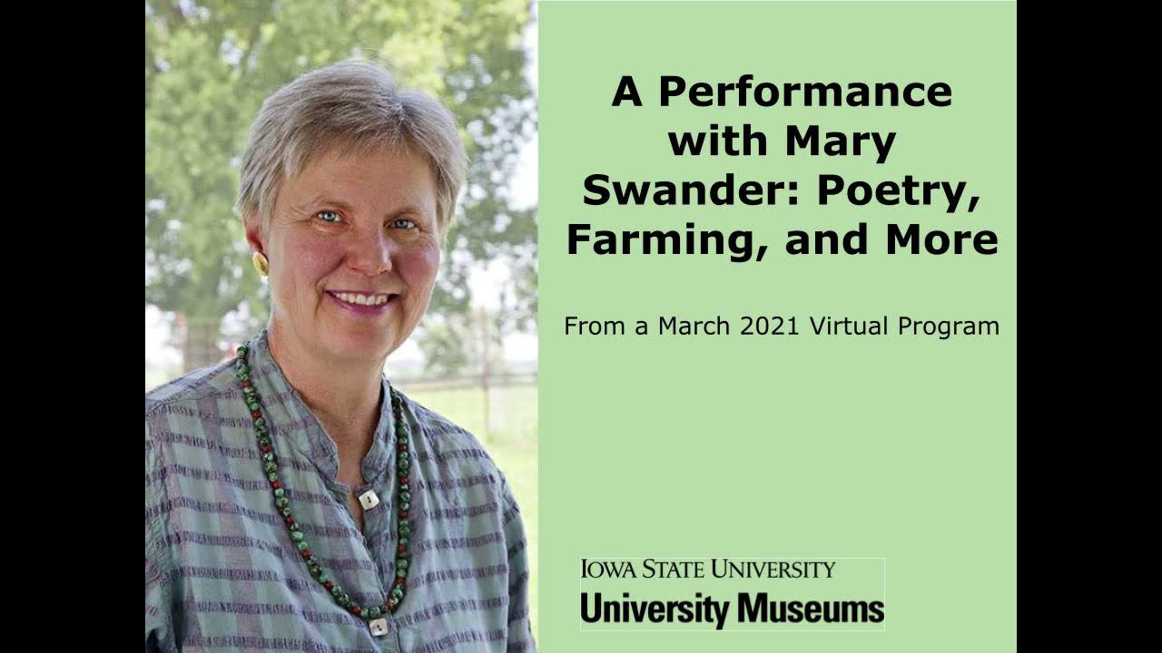 A Performance with Mary Swander: Poetry, Farming, and More! - YouTube
